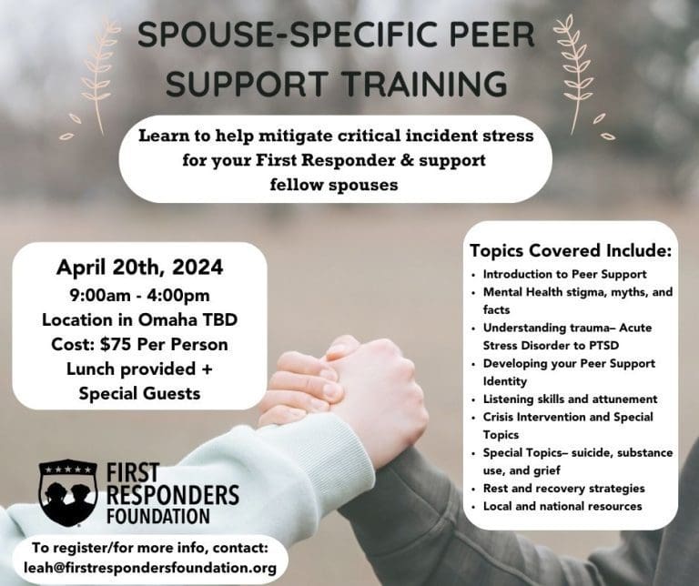 Spouse-Specific Peer Support Training 4/20/2024 9:00AM - 4:00 PM ...