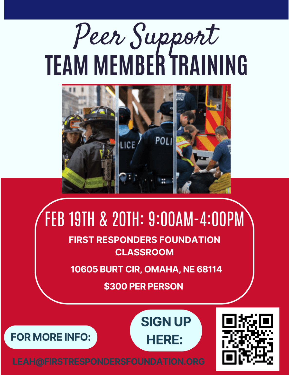 Peer Support Team Member Training - First Responders Foundation